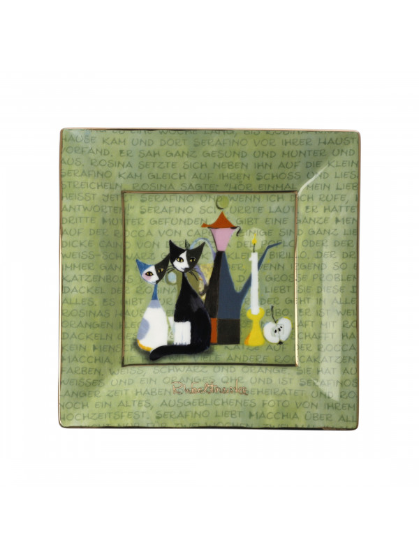 GOEBEL Teller La storia 16x16 cm Rosina Wachtmeister